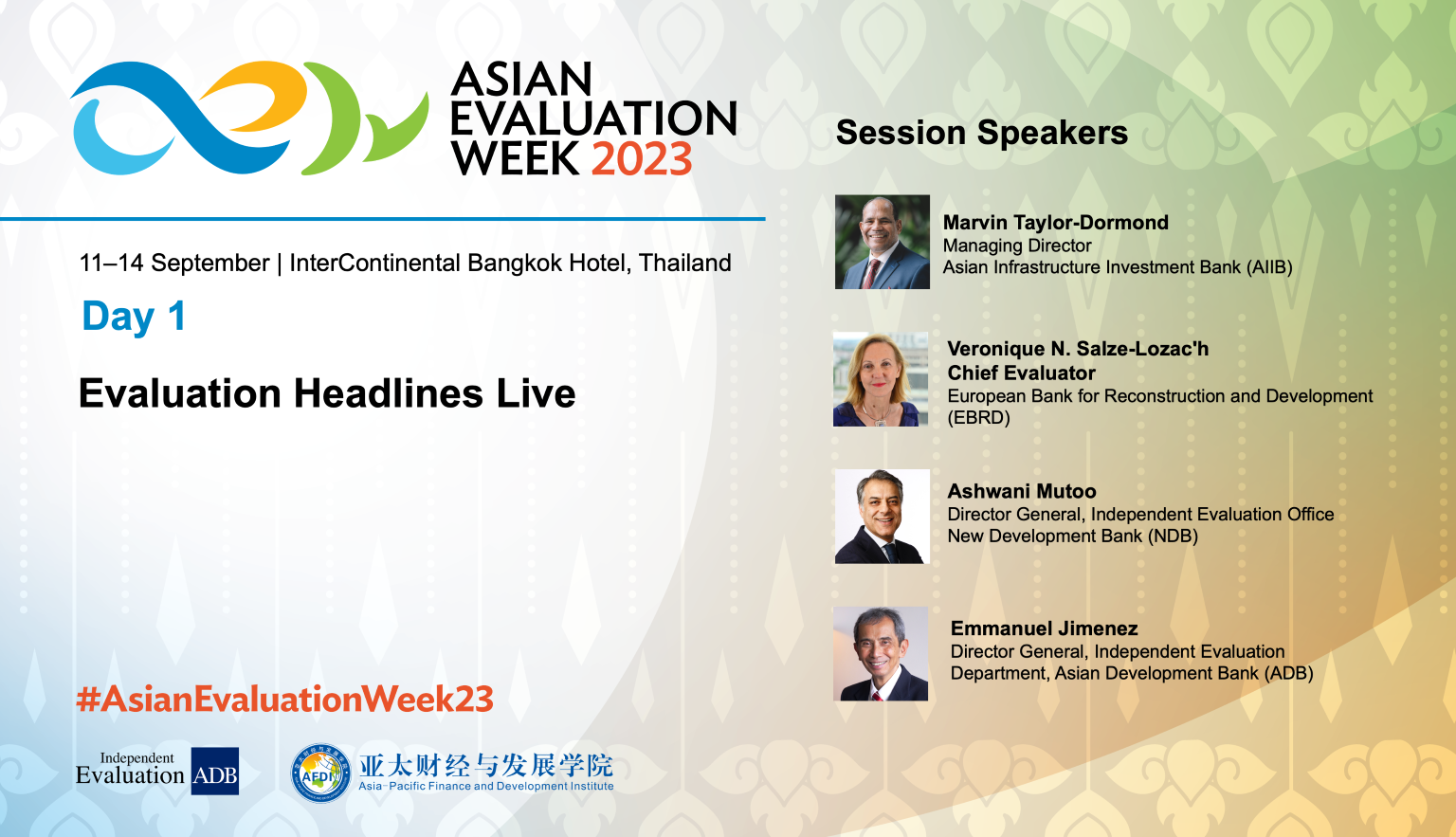 Plenary 2: Evaluation Headlines Live | Asian Evaluation Week